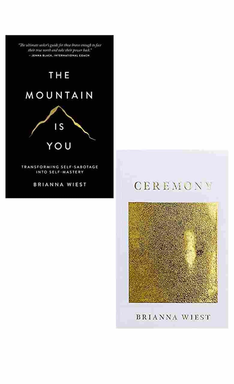 2 BOOK SET The Mountain is You by Brianna Wiest + Ceremony Brianna Wie ...