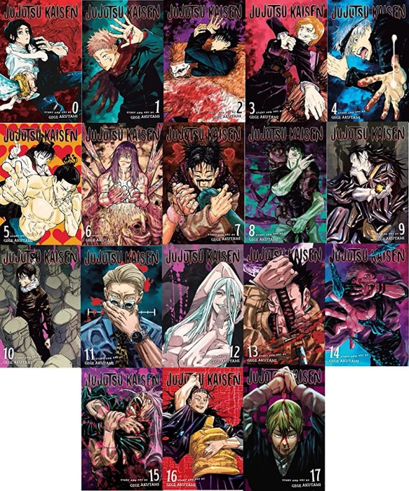Jujutsu Kaisen Series (Vol 0-17) 18 Books Collection Set By Gege Akuta ...